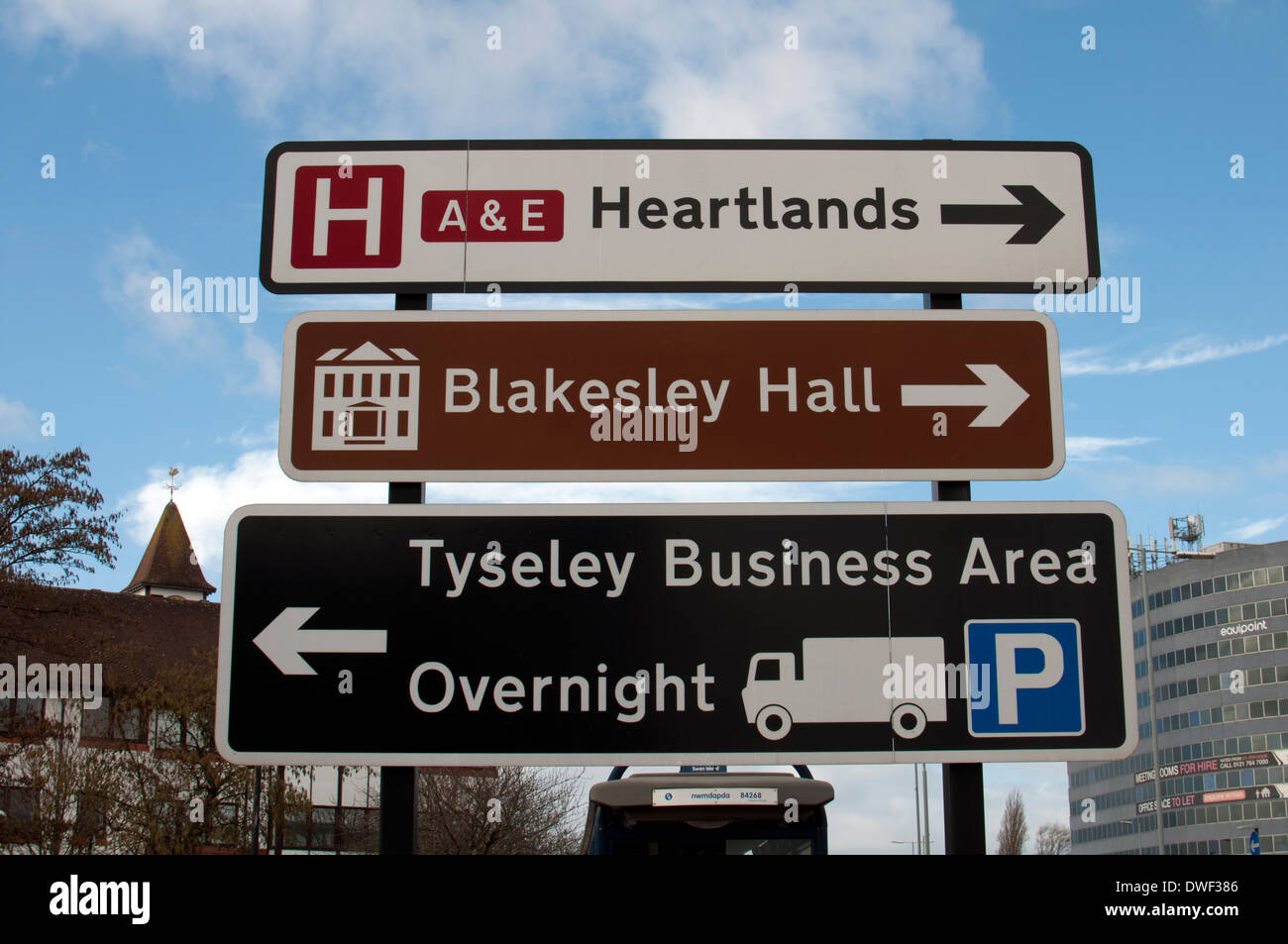 Birmingham road signs hi-res stock photography and images - Alamy