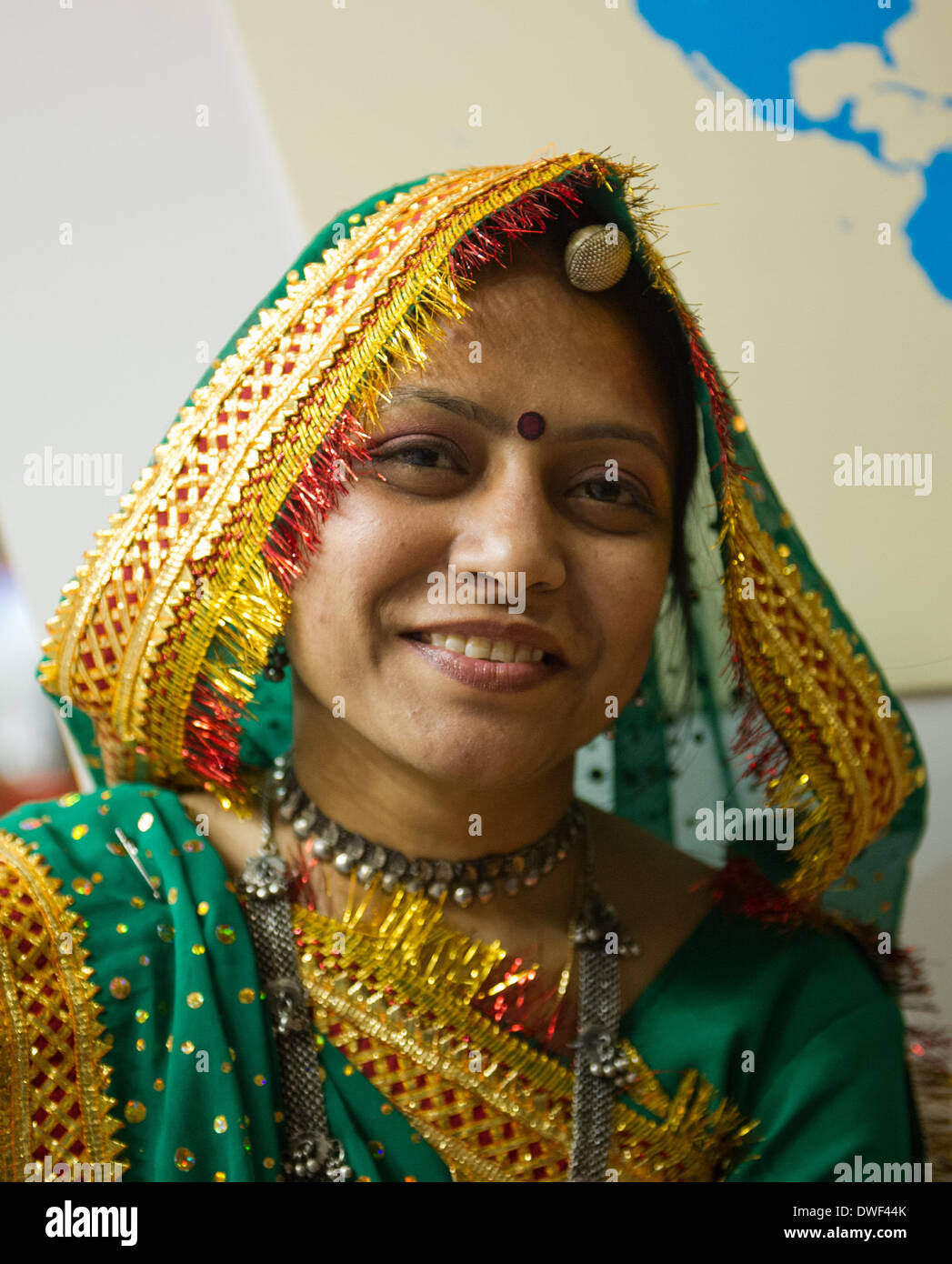 Traditionally dressed indian woman in hi-res stock photography and ...