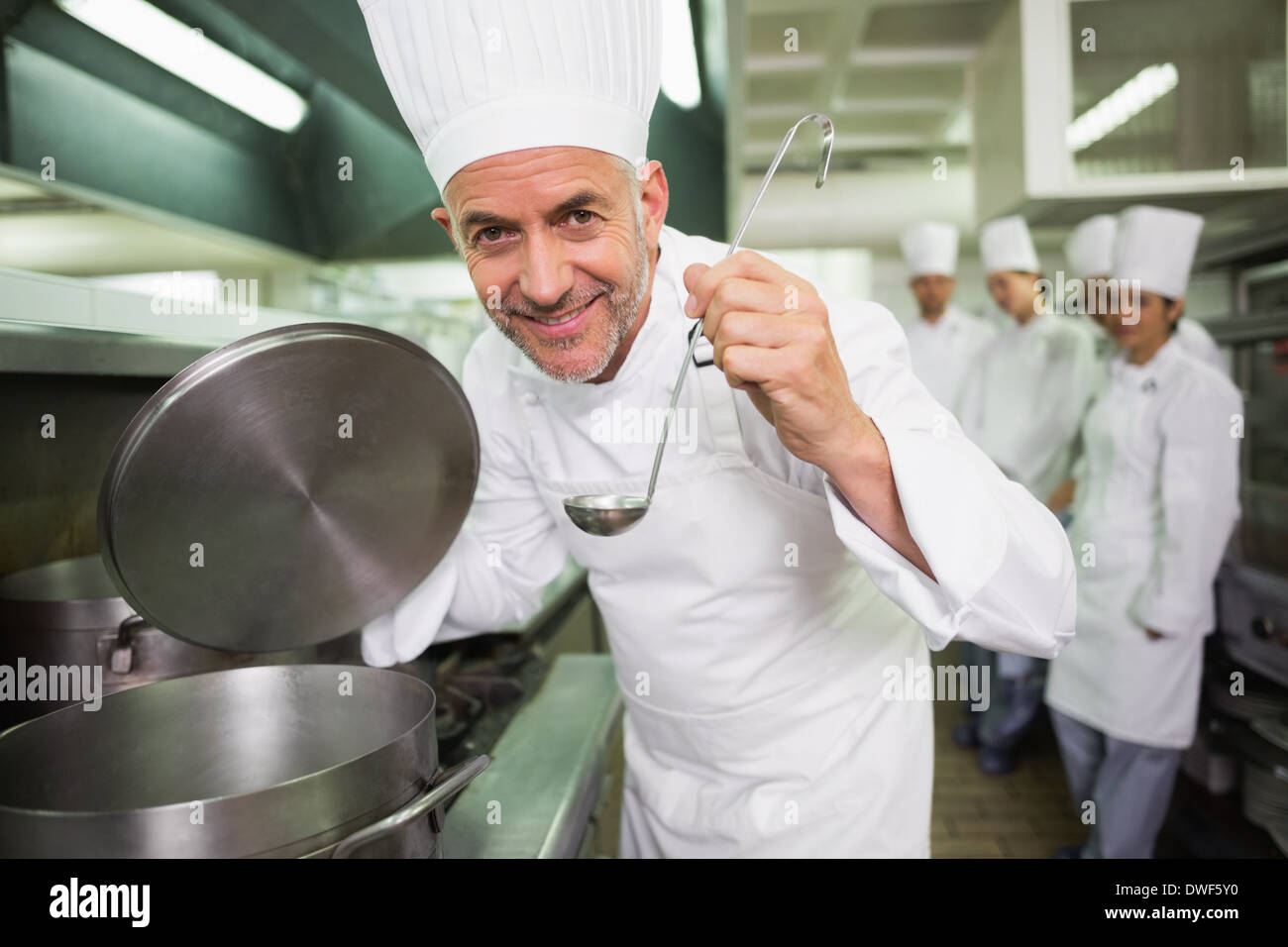 Chef smelling hi-res stock photography and images - Alamy