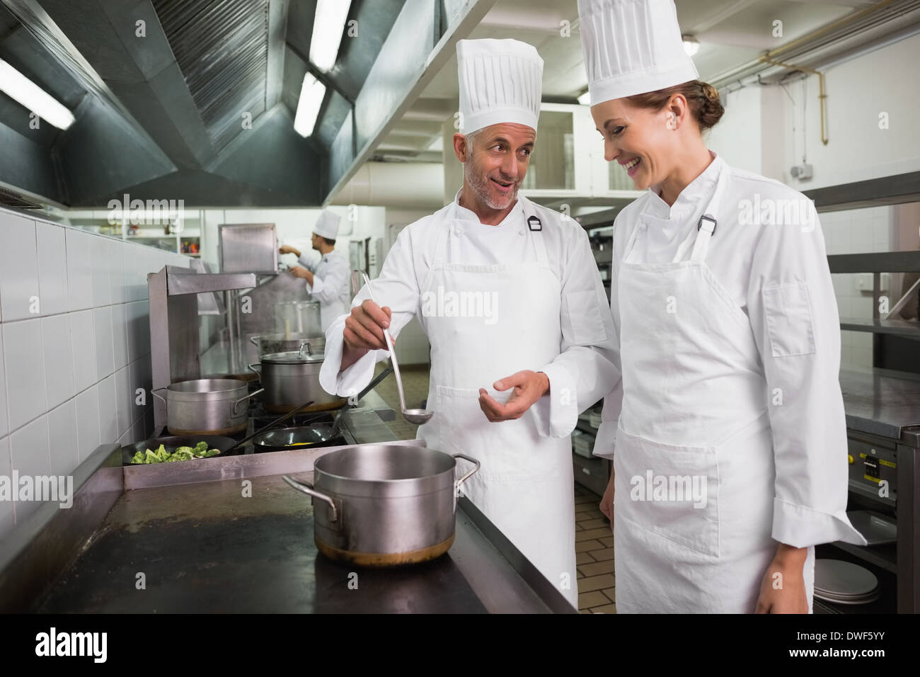 Man woman chatting hotel hi-res stock photography and images - Alamy