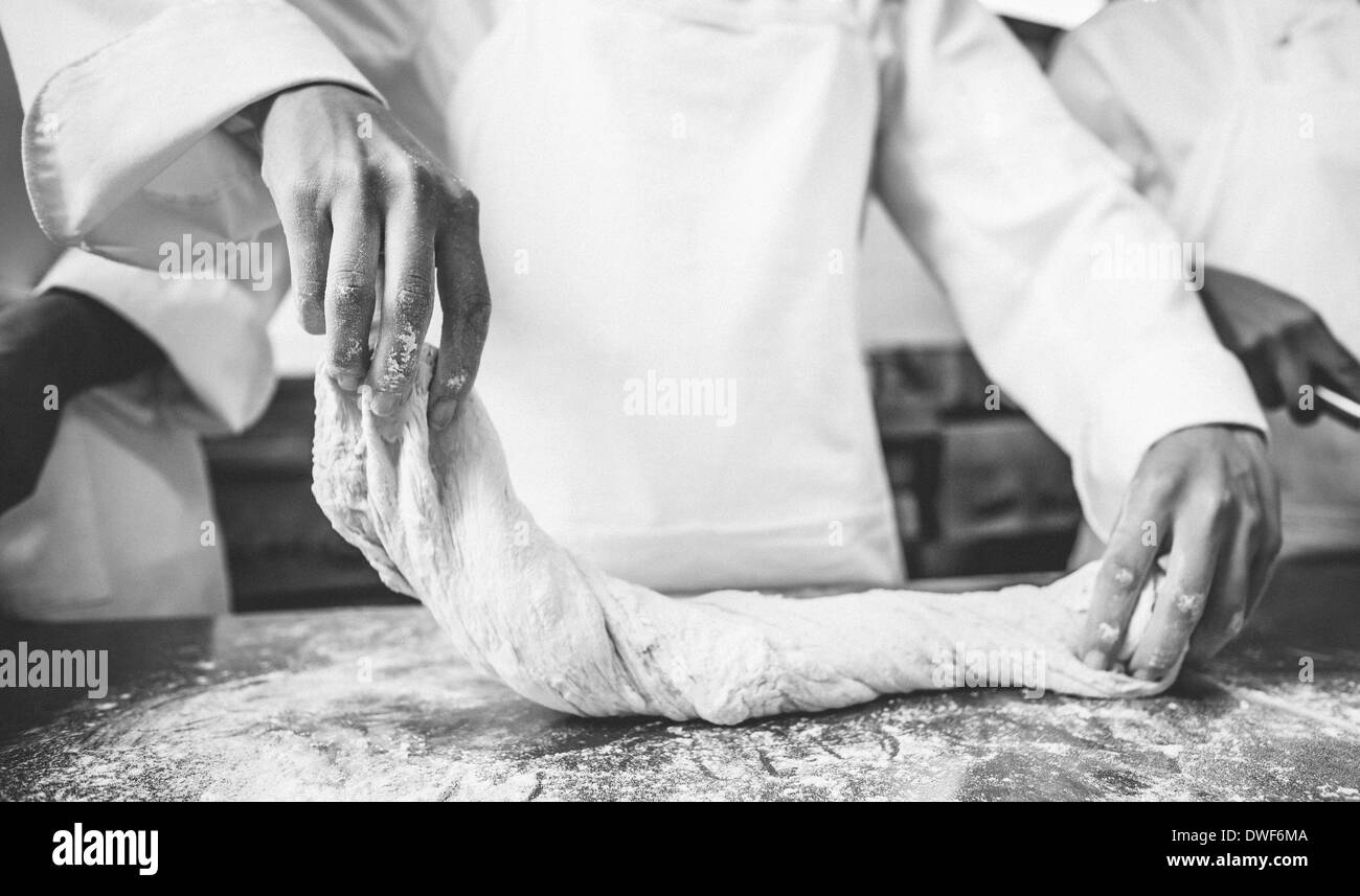 Young man preparing in Black and White Stock Photos & Images - Alamy