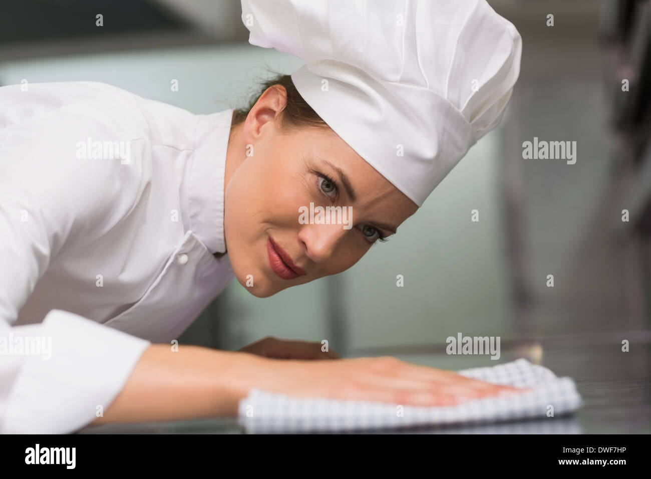 Female Wiping Down Counter High Resolution Stock Photography and Images ...