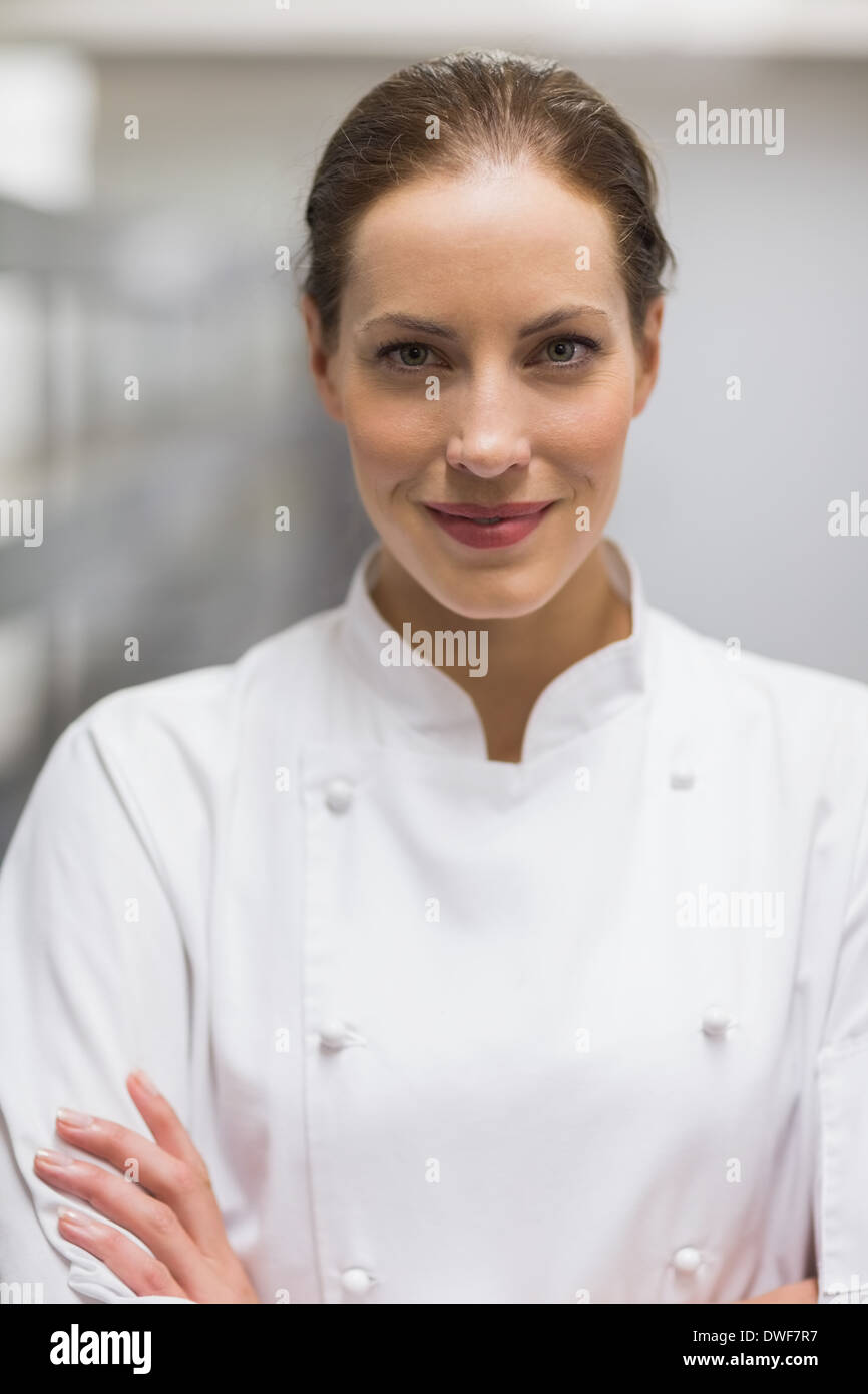 Happy chef smiling at camera Stock Photo - Alamy
