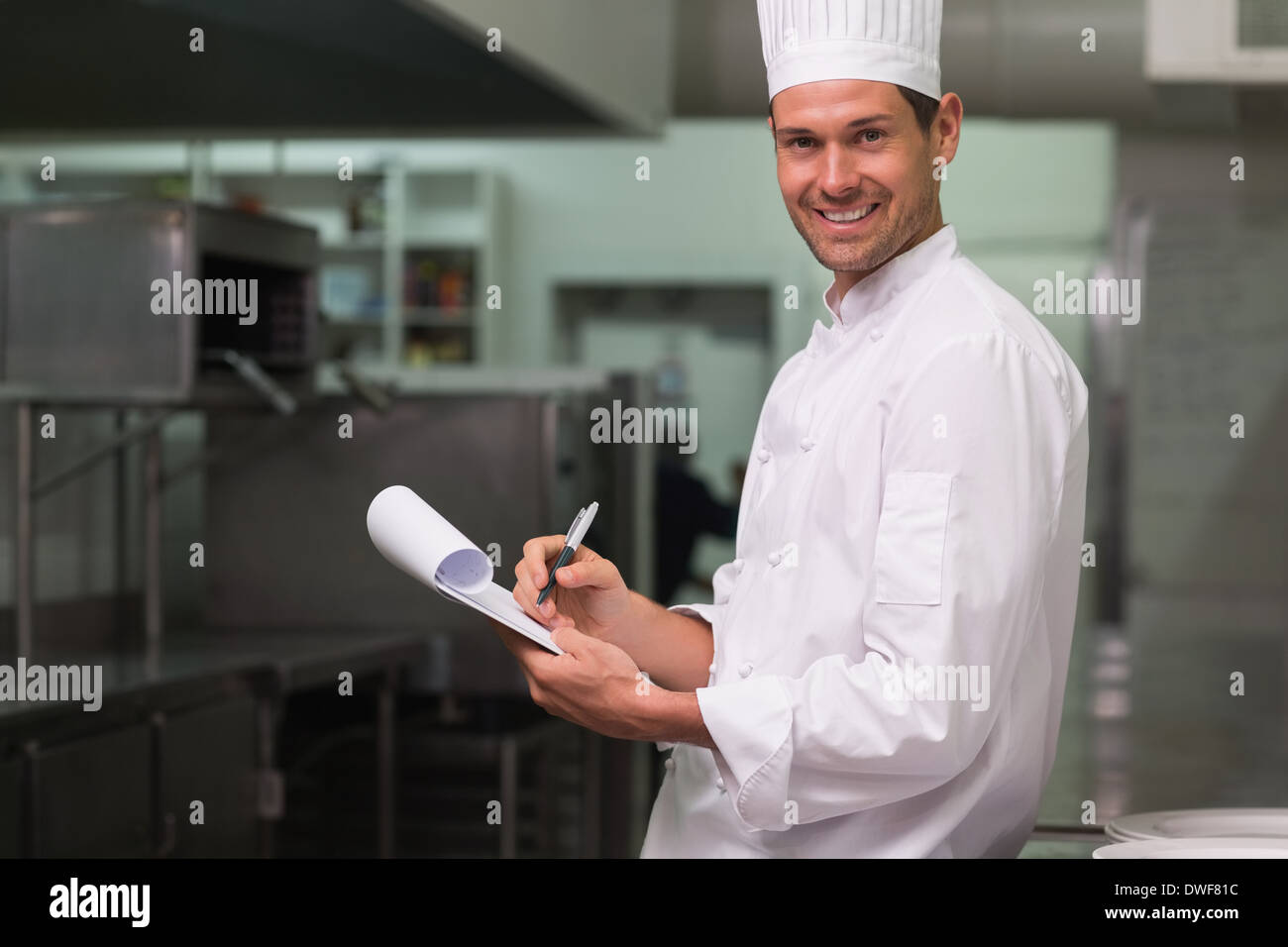 Head chef planning the menu Stock Photo - Alamy