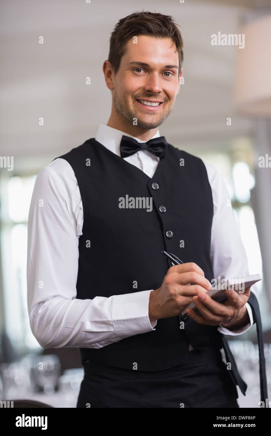 Handsome waiter taking an order hi-res stock photography and images - Alamy