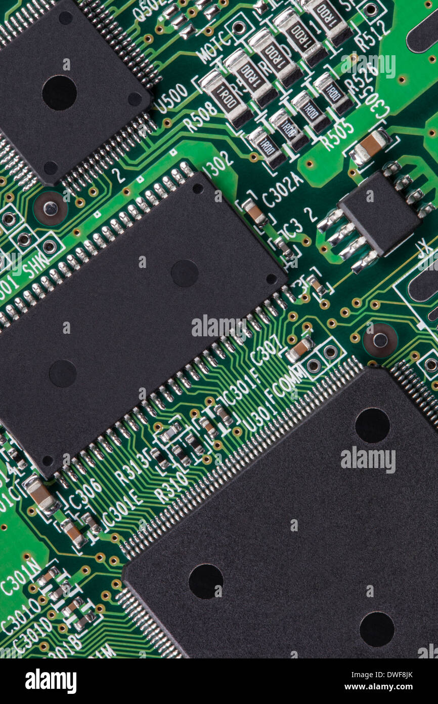 Computer printed circuit board Stock Photo - Alamy