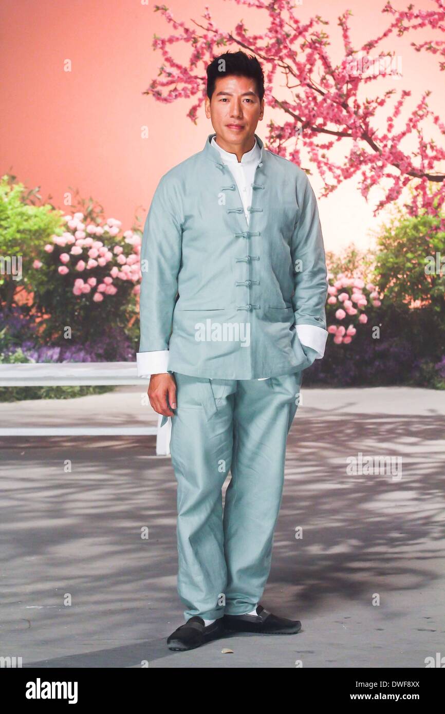 Taipei. 6th Mar, 2014. Roy Cheung and Joanna Wang shoot MV in Taipei on ...