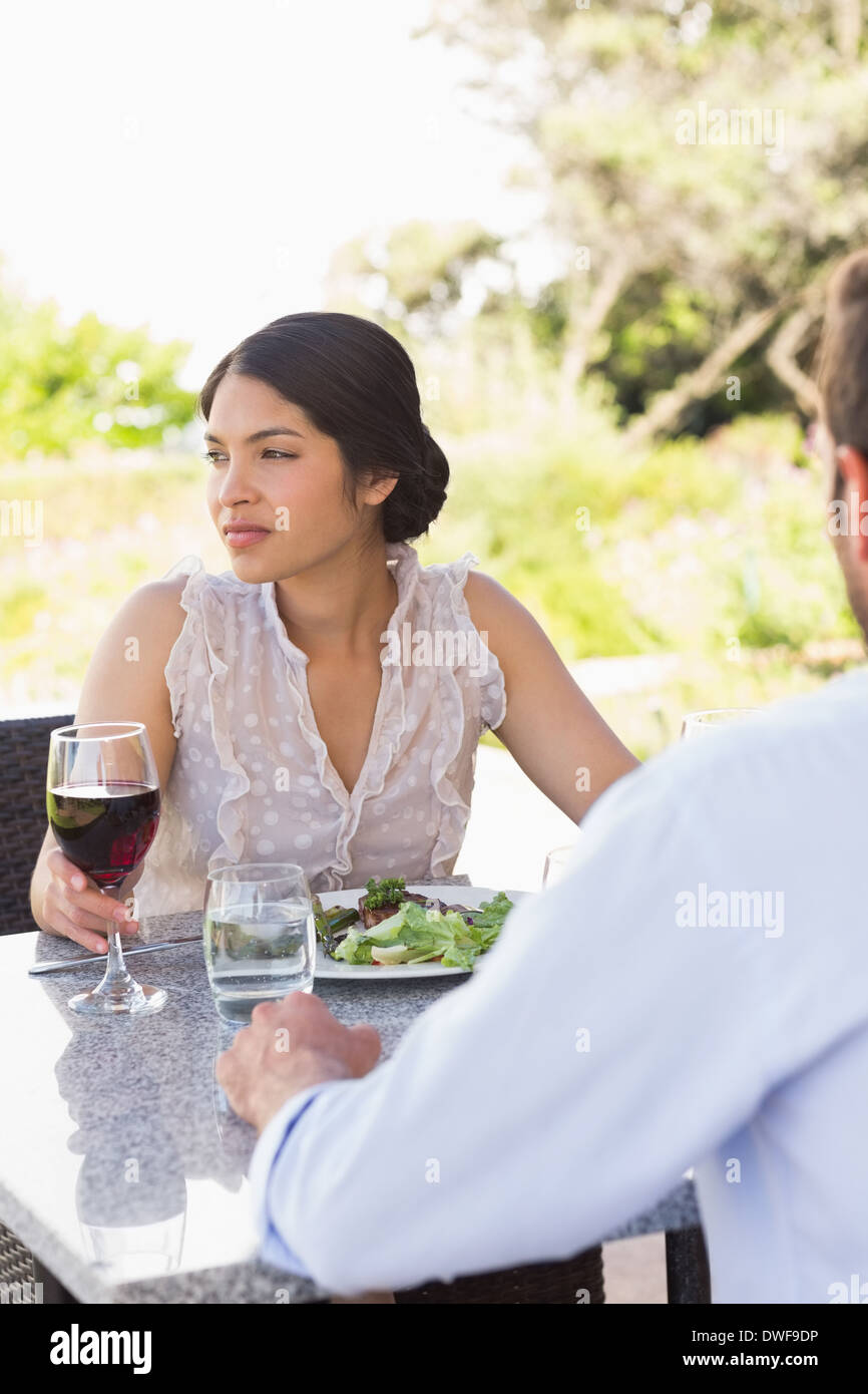 Bored couple on a date Stock Photo - Alamy