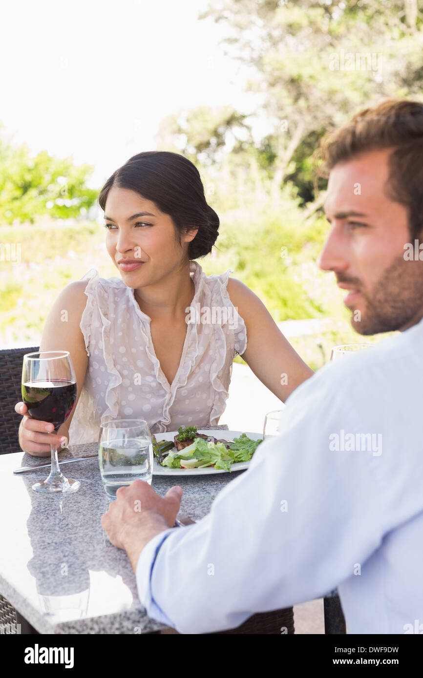 Happy couple on a date Stock Photo - Alamy