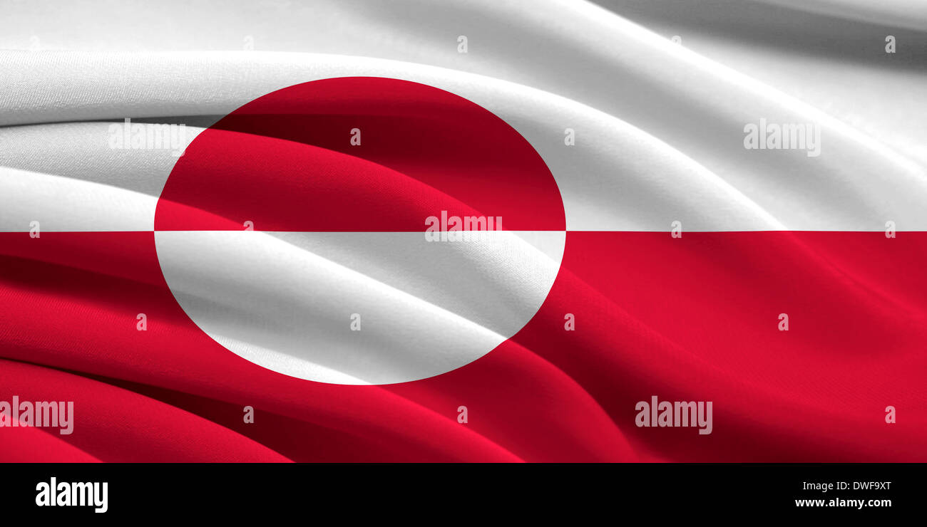 Greenland flag flying hi-res stock photography and images - Alamy
