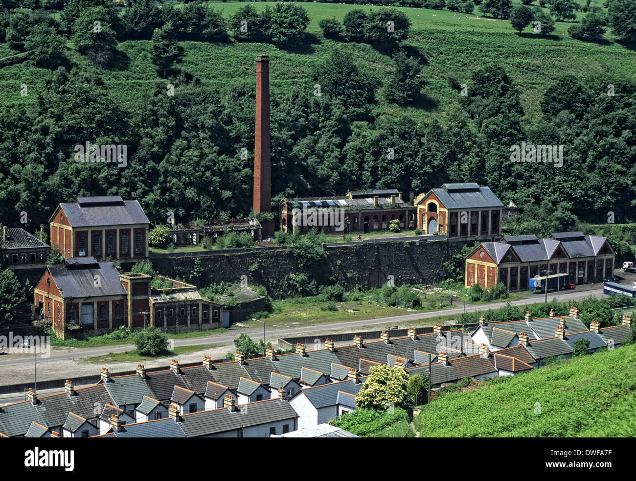 Disused Colliery Buildings, Navigation Colliery, Crumlin, South Wales ...