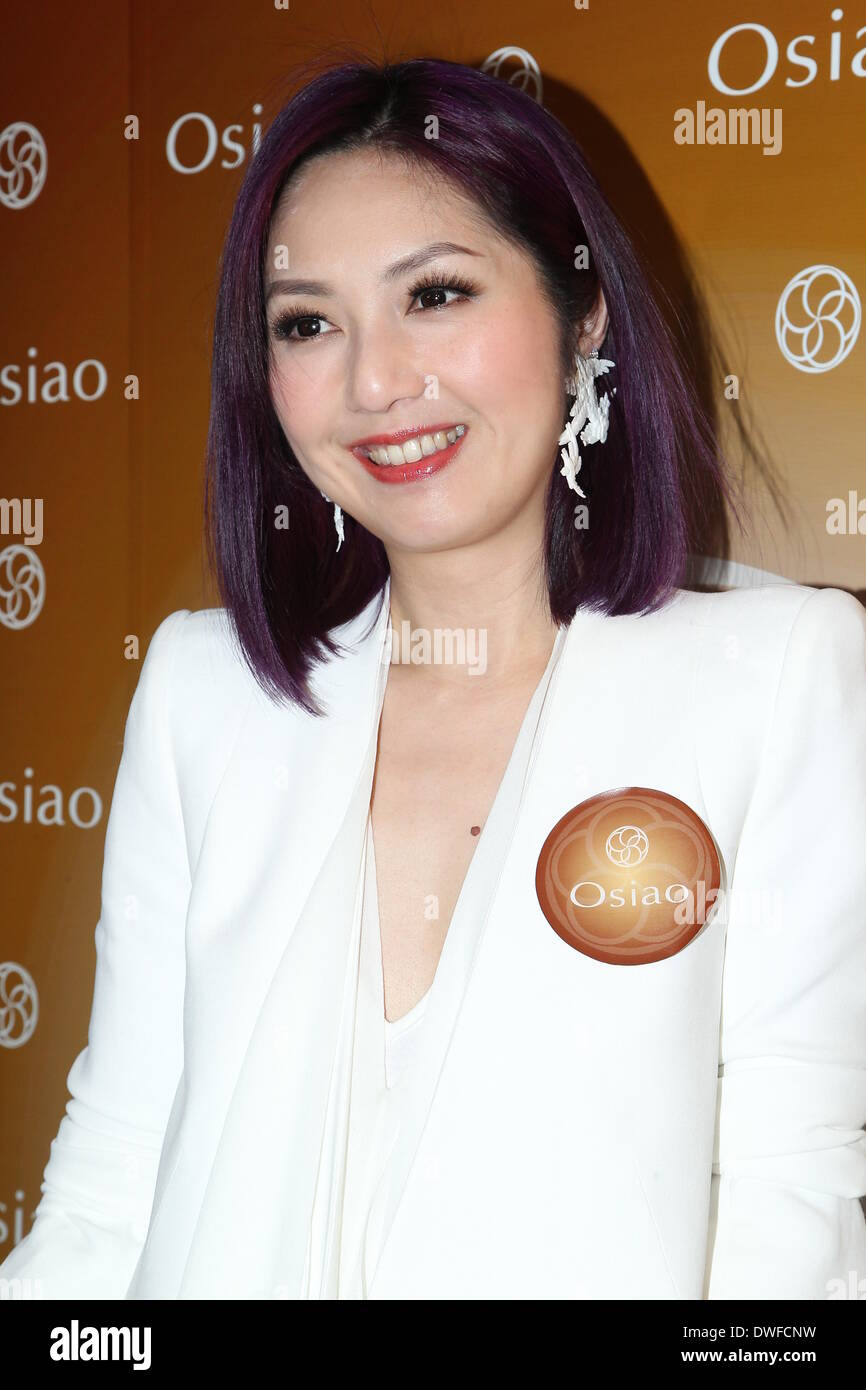 Miriam Yeung attends commercial activity in Hong Kong,China on Thursday ...