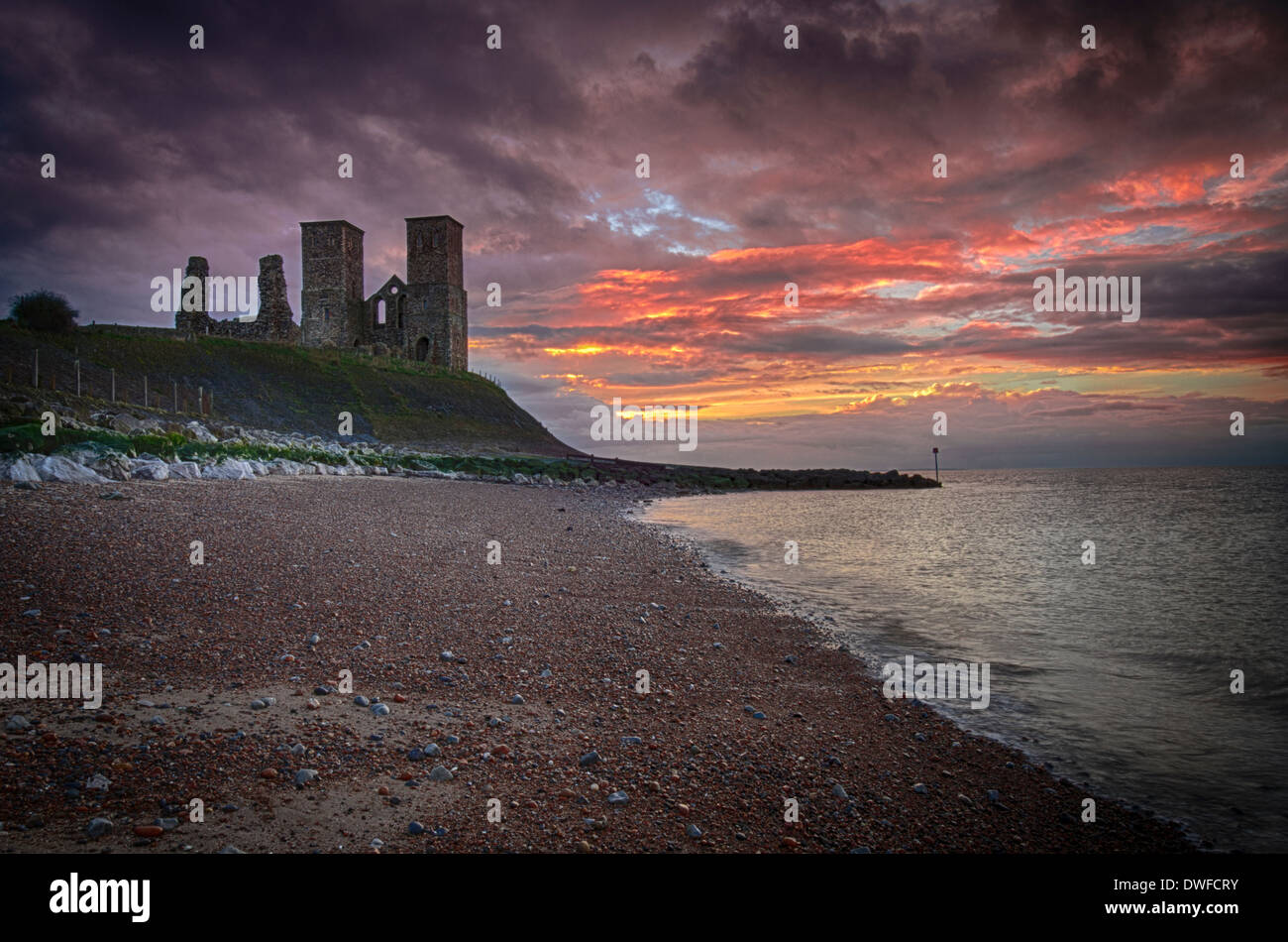Reculver tower hi-res stock photography and images - Alamy