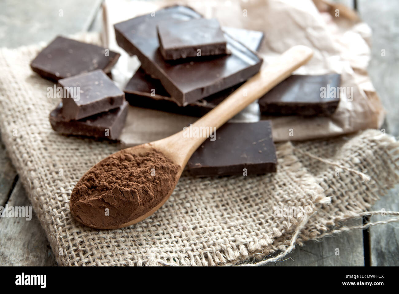 Dark chocolate cube hi-res stock photography and images - Alamy