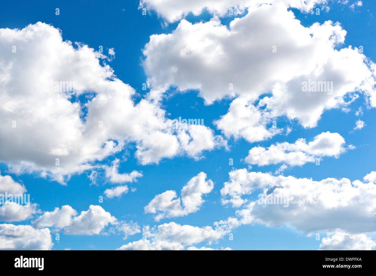 Blue cloudly sky background Stock Photo - Alamy