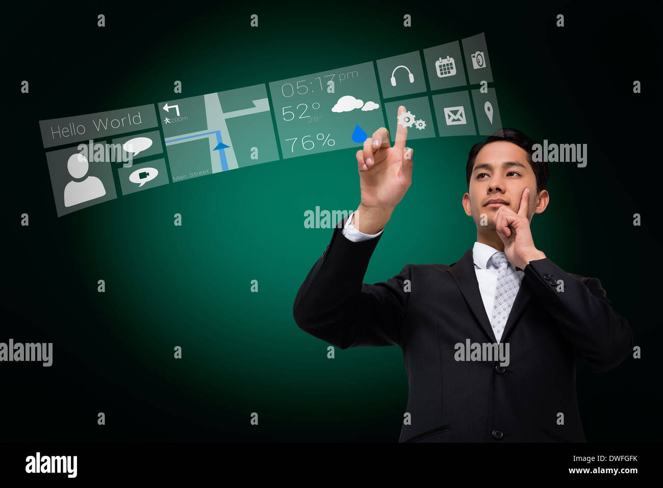 Pointing at menu hi-res stock photography and images - Alamy