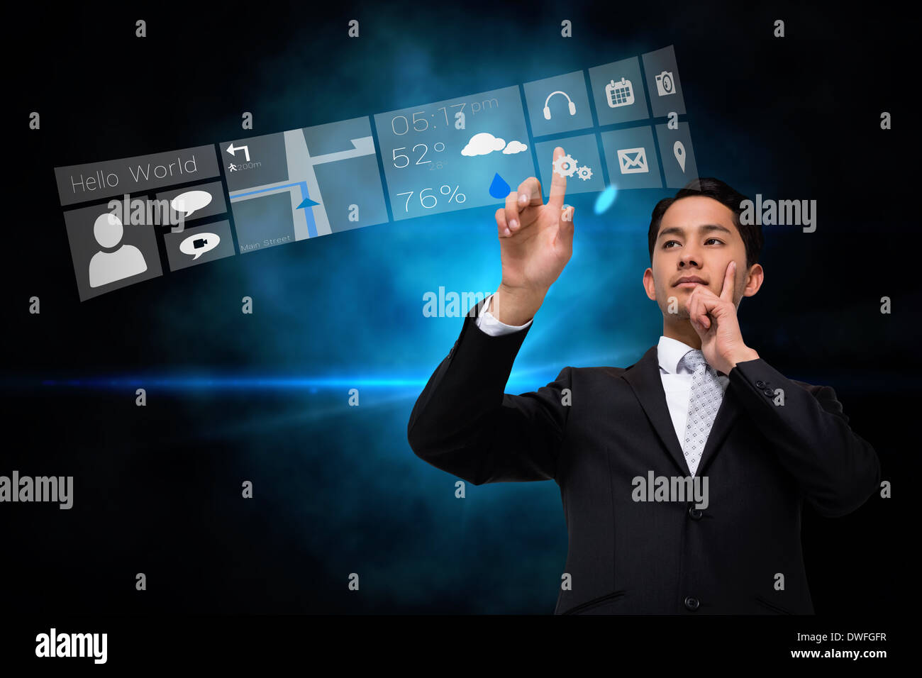 Pointing at menu hi-res stock photography and images - Alamy