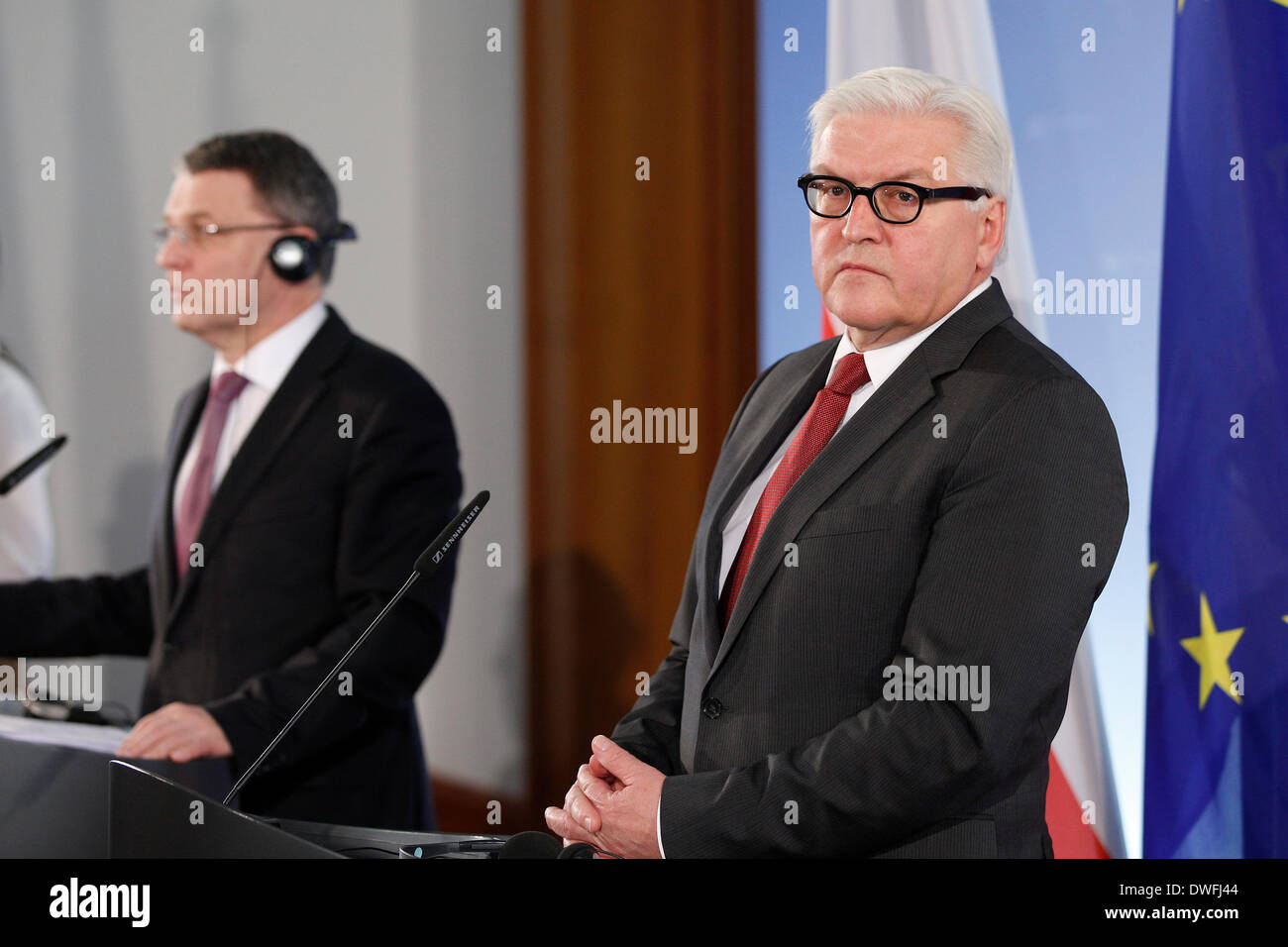 Berlin, Germany. Mars 07th, 2014. Foreign Minister Steinmeier meets the ...