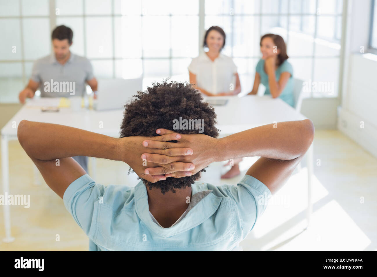 Relaxed meeting hi-res stock photography and images - Alamy