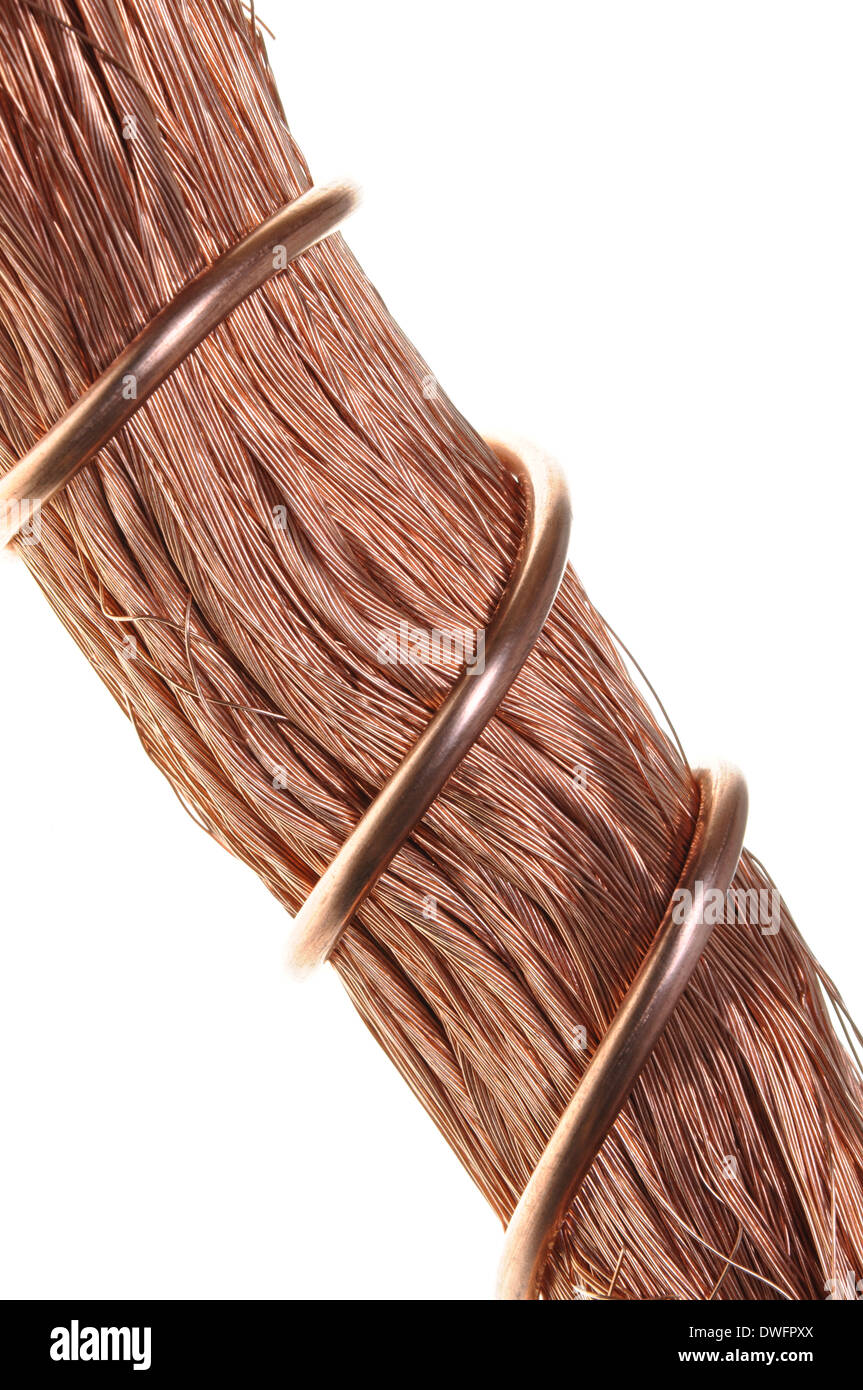 Copper wire, a symbol of growth and development in industry Stock Photo ...