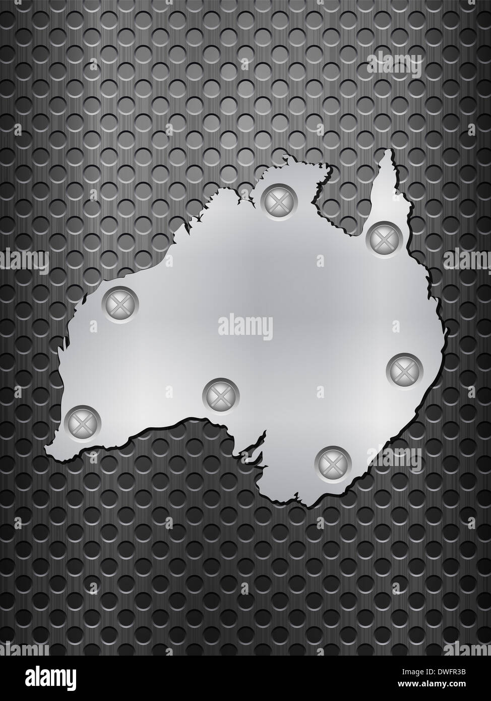 Illustration map australia on grid hi-res stock photography and images ...