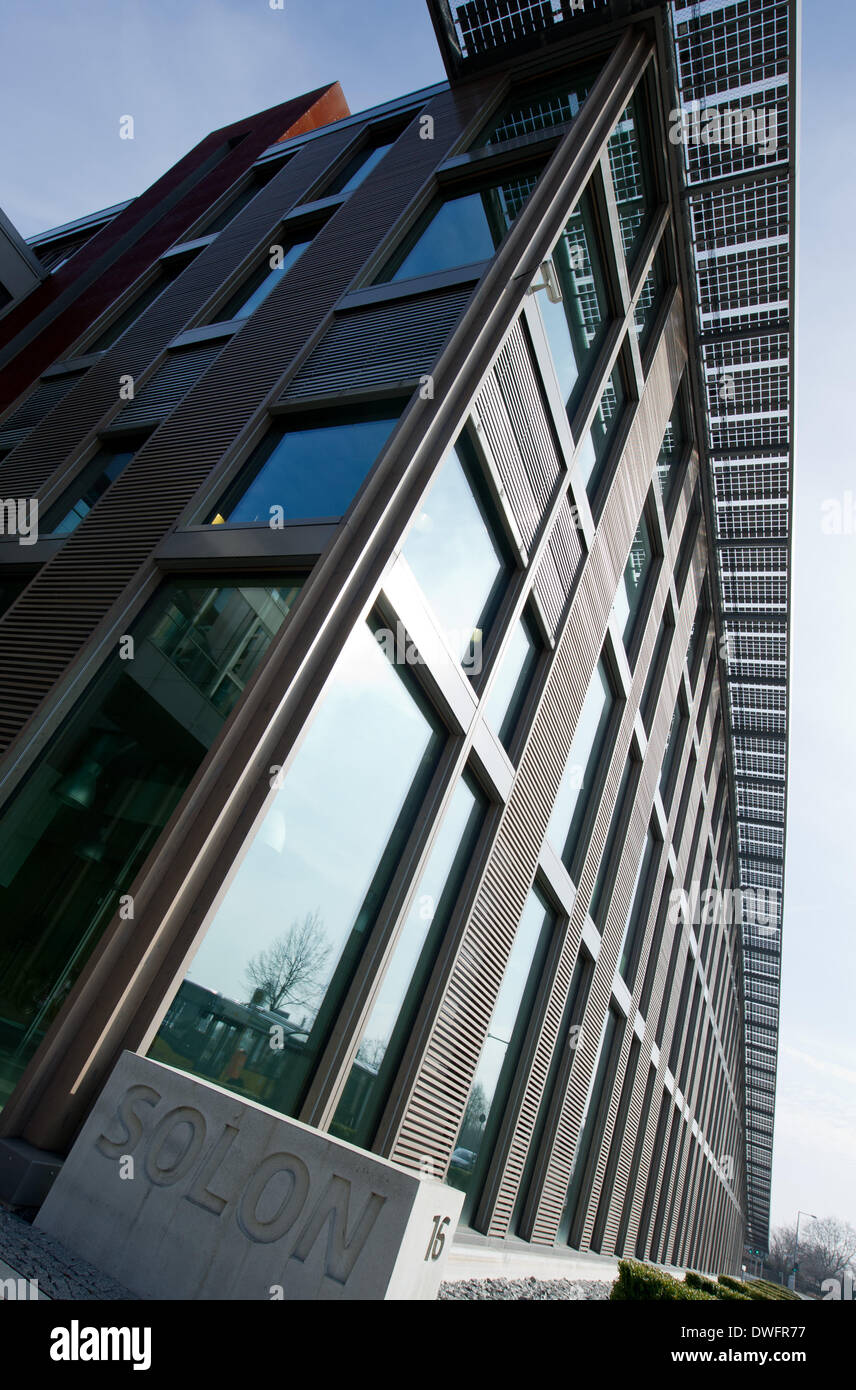 Berlin, Germany. 07th Mar, 2014. The entrance to the offices of Solon ...