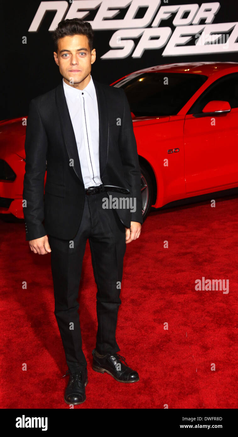Los Angeles, USA. 06th Mar, 2014. Actor Rami Malek attends the premiere ...