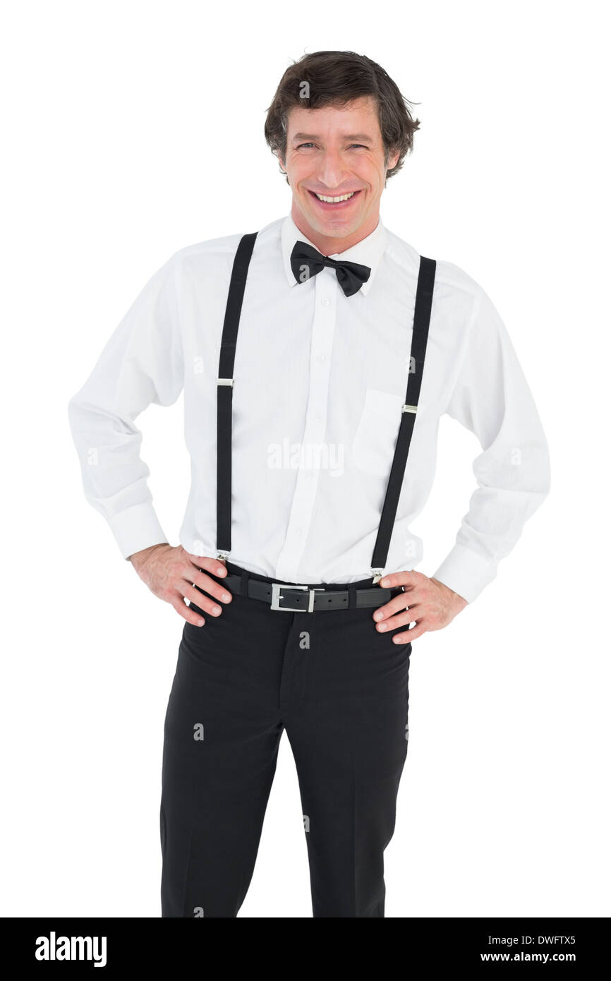 Wearing suspenders hi-res stock photography and images - Alamy