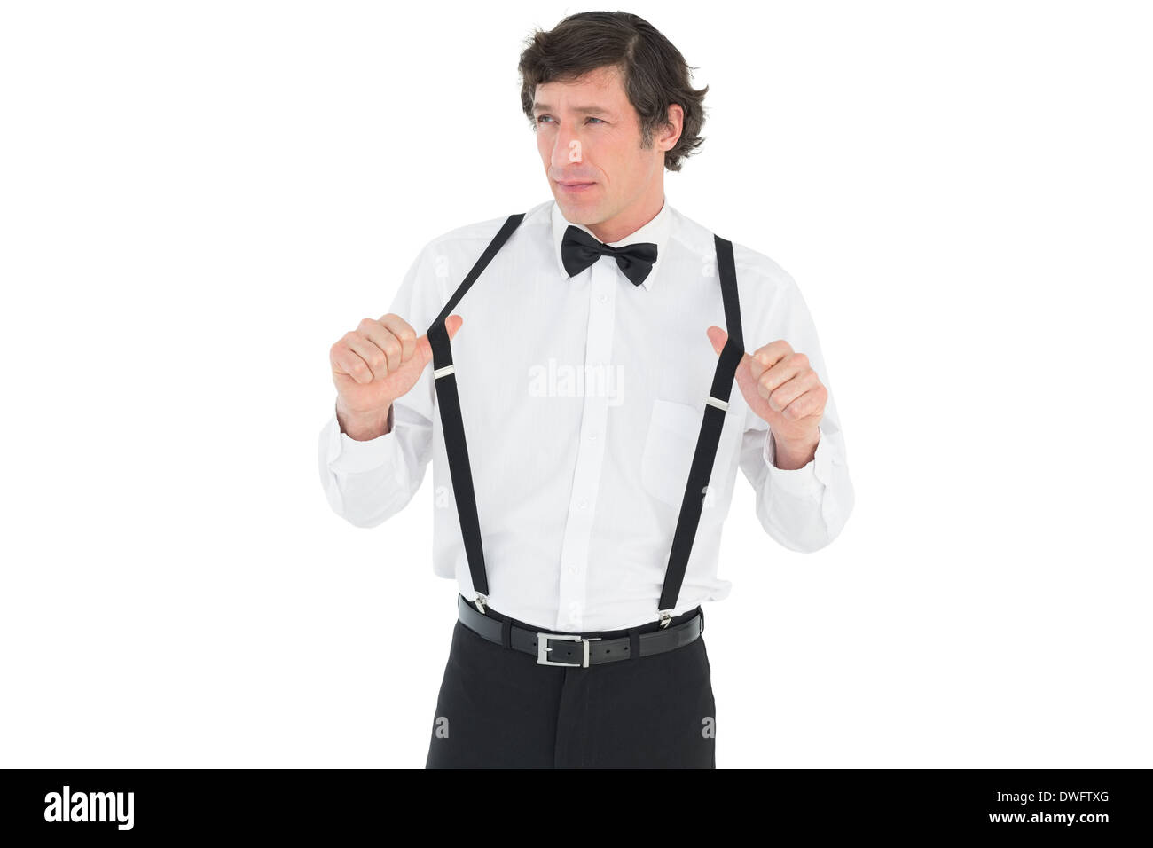 Black man stretching thinking hi-res stock photography and images - Alamy