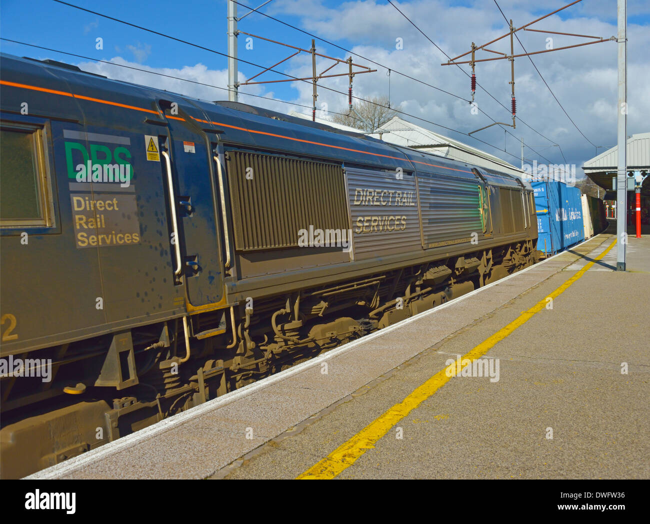 Container freight train hi-res stock photography and images - Alamy