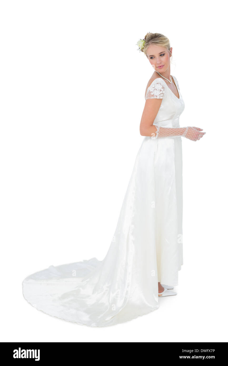 Woman looking away over shoulder Cut Out Stock Images & Pictures - Alamy