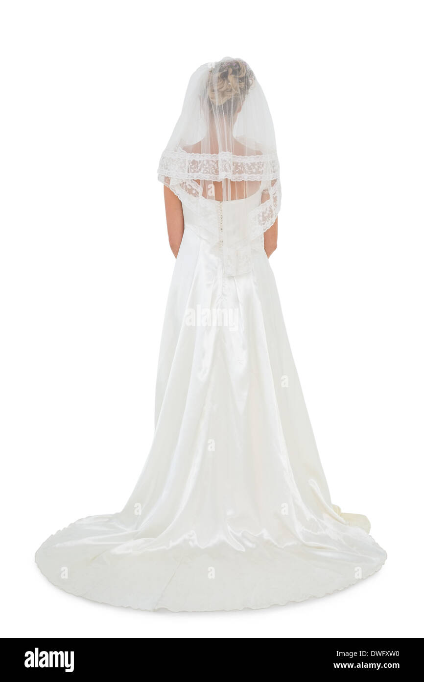 Rear view of bride hi-res stock photography and images - Alamy
