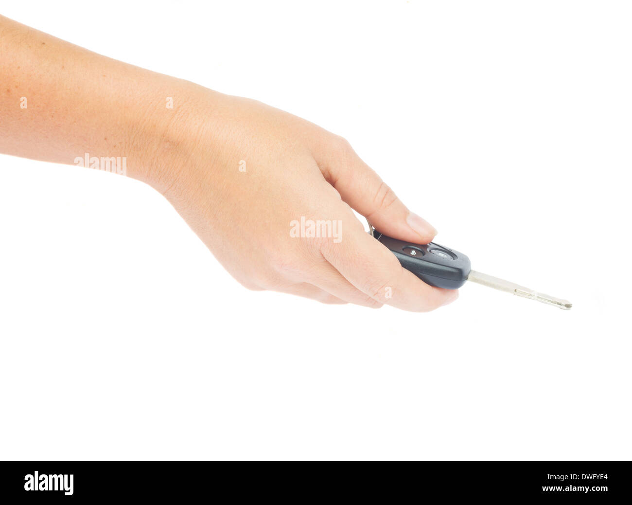 Hand giving key car Cut Out Stock Images & Pictures - Alamy