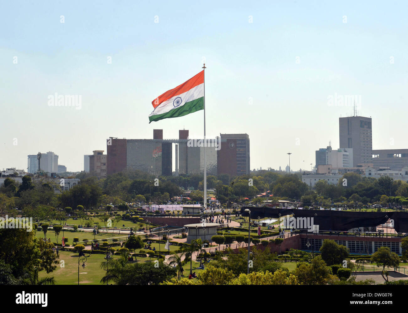 New Delhi, India. 7th Mar, 2014. The largest Indian national flag ...