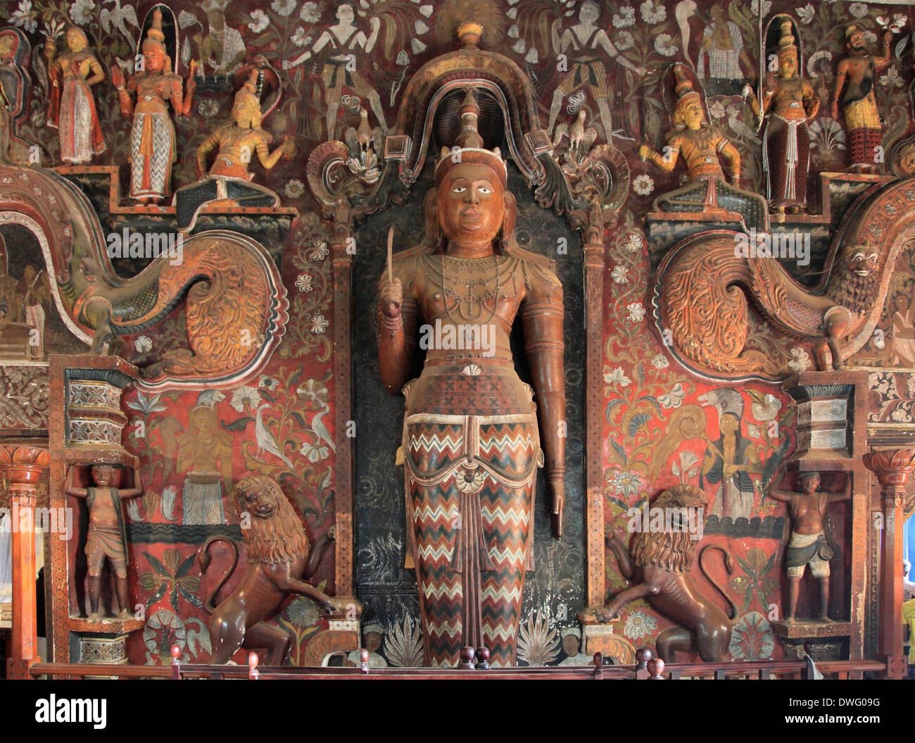 Sri Lanka; Colombo, Kelaniya Raja Maha Vihara, buddhist temple ...