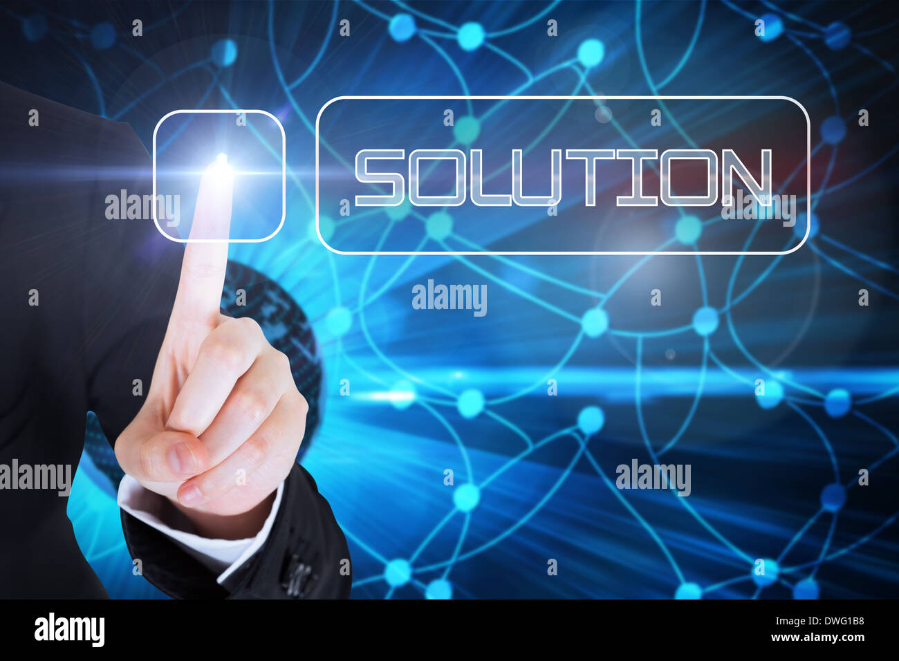 Solution button hi-res stock photography and images - Alamy