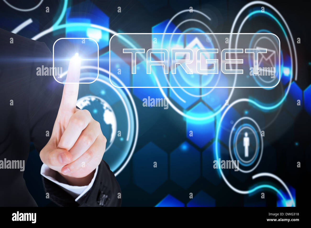 Target button hi-res stock photography and images - Alamy