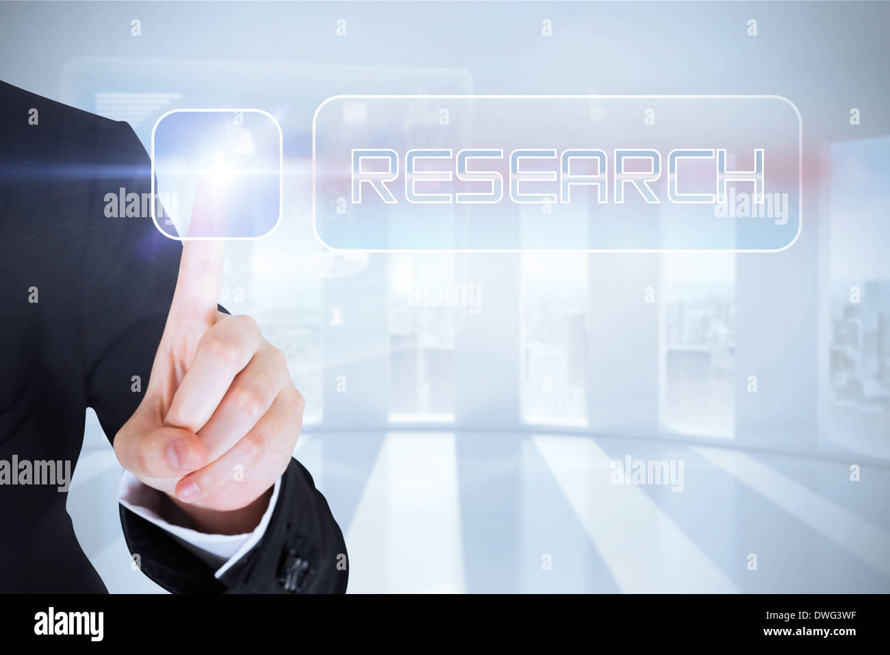 Research button hi-res stock photography and images - Alamy