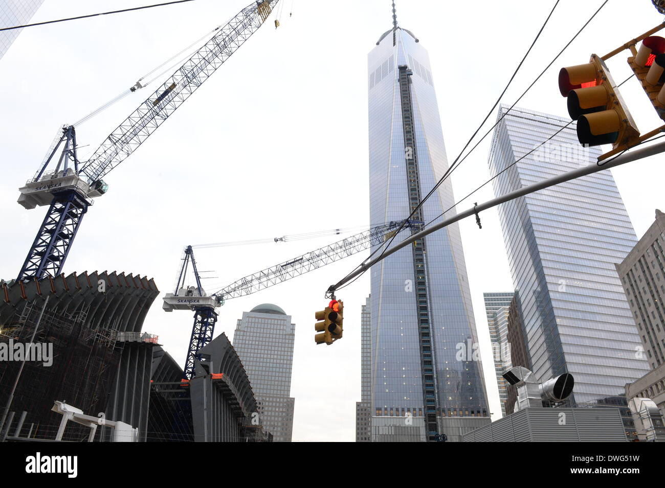 New York City, USA. 05th Mar, 2014. Tower One of the World Trade Center ...