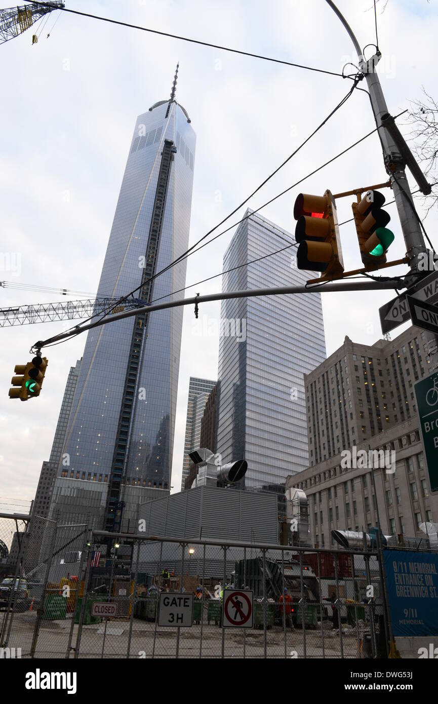 New York City, USA. 05th Mar, 2014. Tower One of the World Trade Center ...