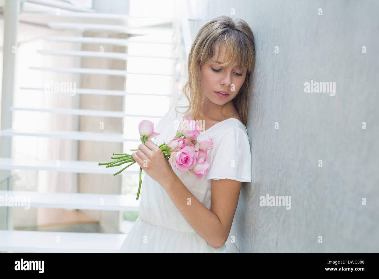 Female sad flowers hi-res stock photography and images - Alamy