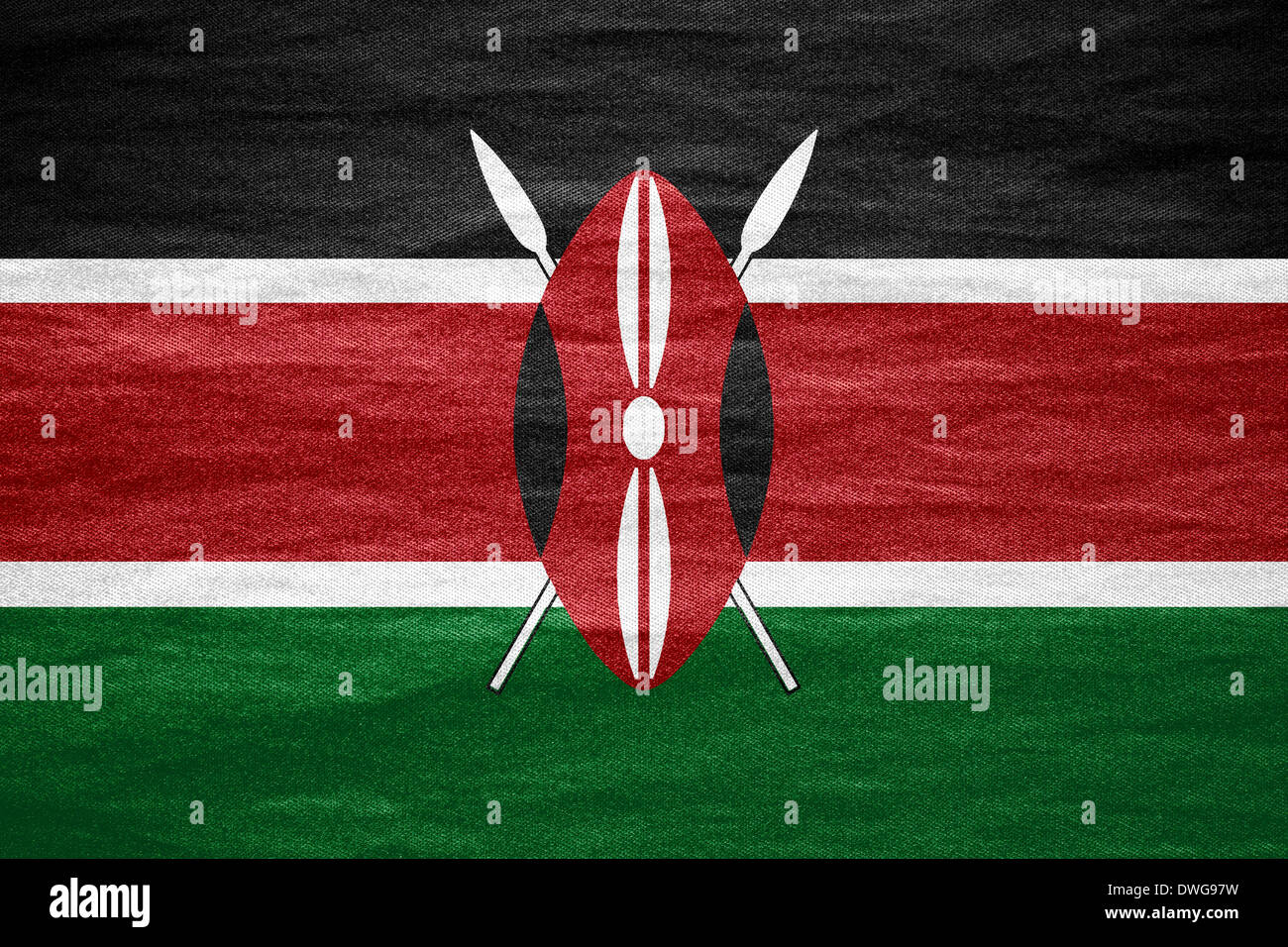 Flag kenya kenyan banner on hi-res stock photography and images - Alamy
