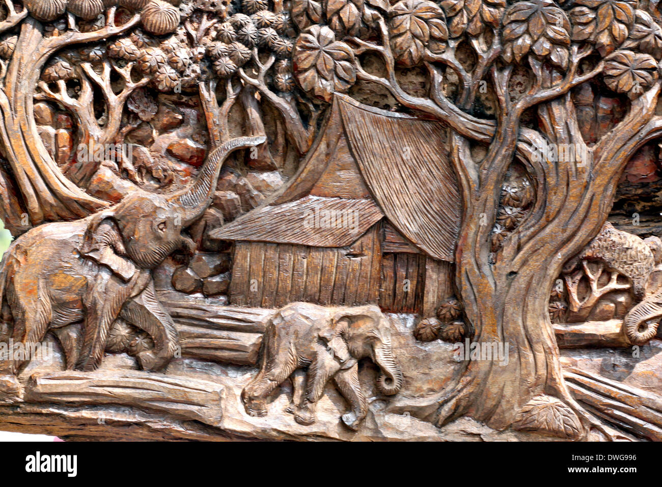 Carved into wood hi-res stock photography and images - Alamy