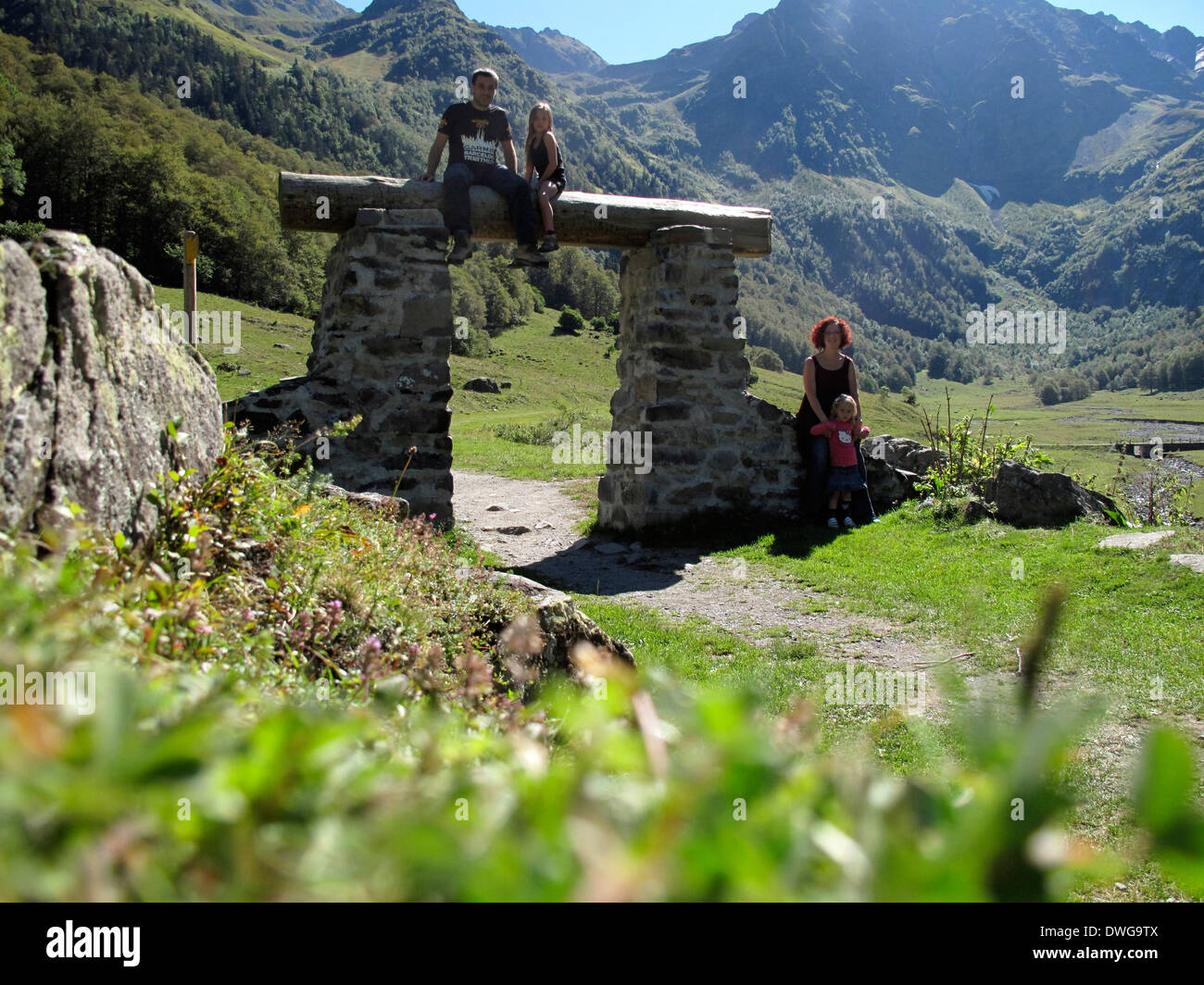 Landscape near the tunnel of Vielha, road N 230, Vielha e Mijaran ...