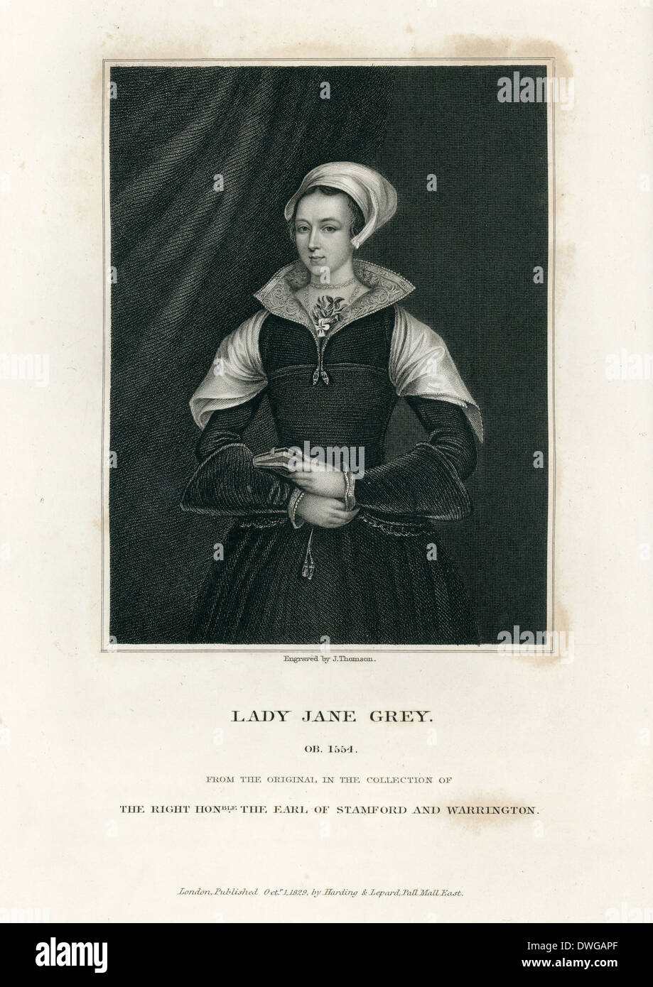 Portrait of Lady Jane Grey, also known as Lady Jane Dudley or The Nine ...