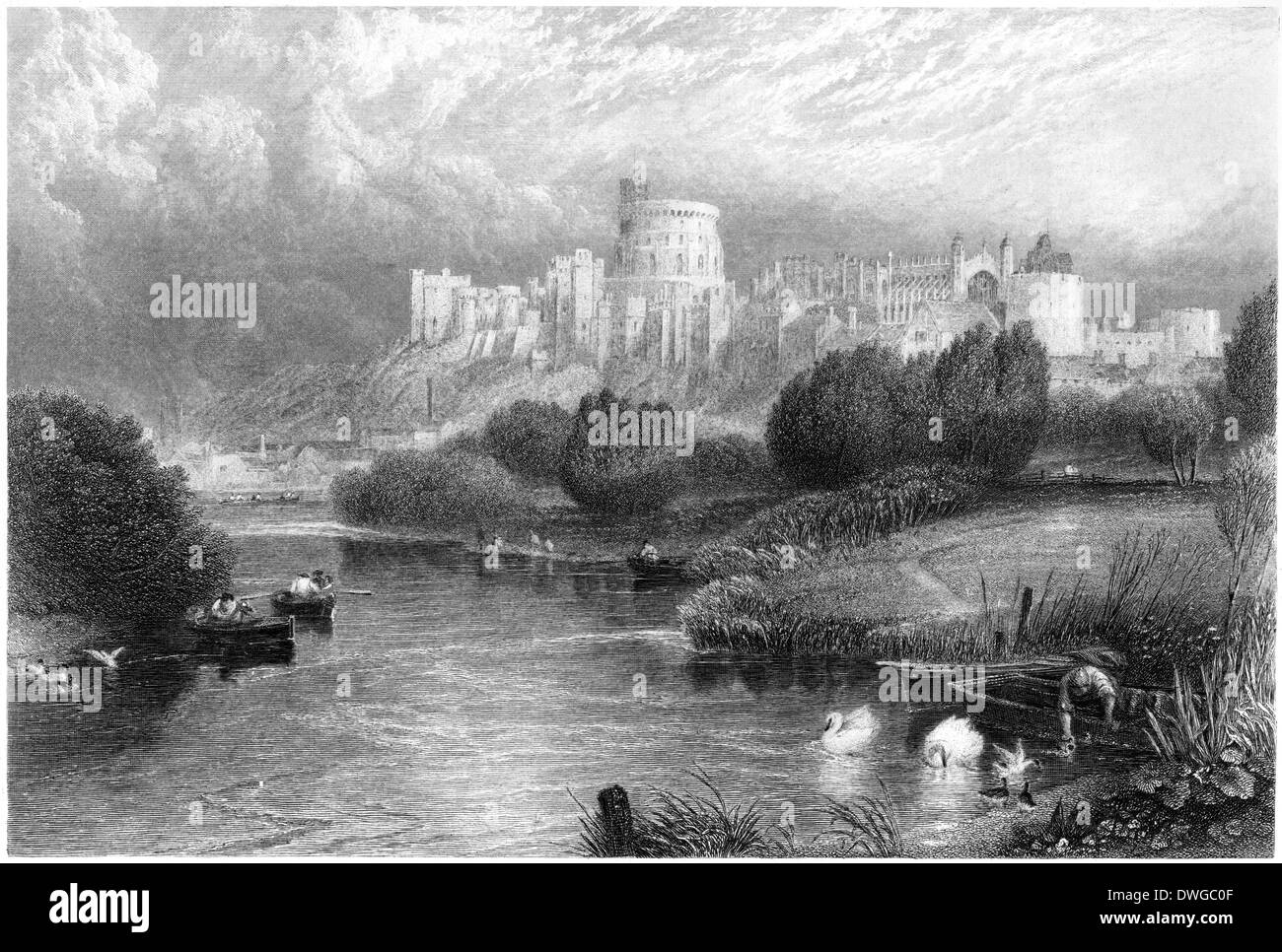 Etchings & Engravings Art & Collectibles Prints 1870 British Isles ...