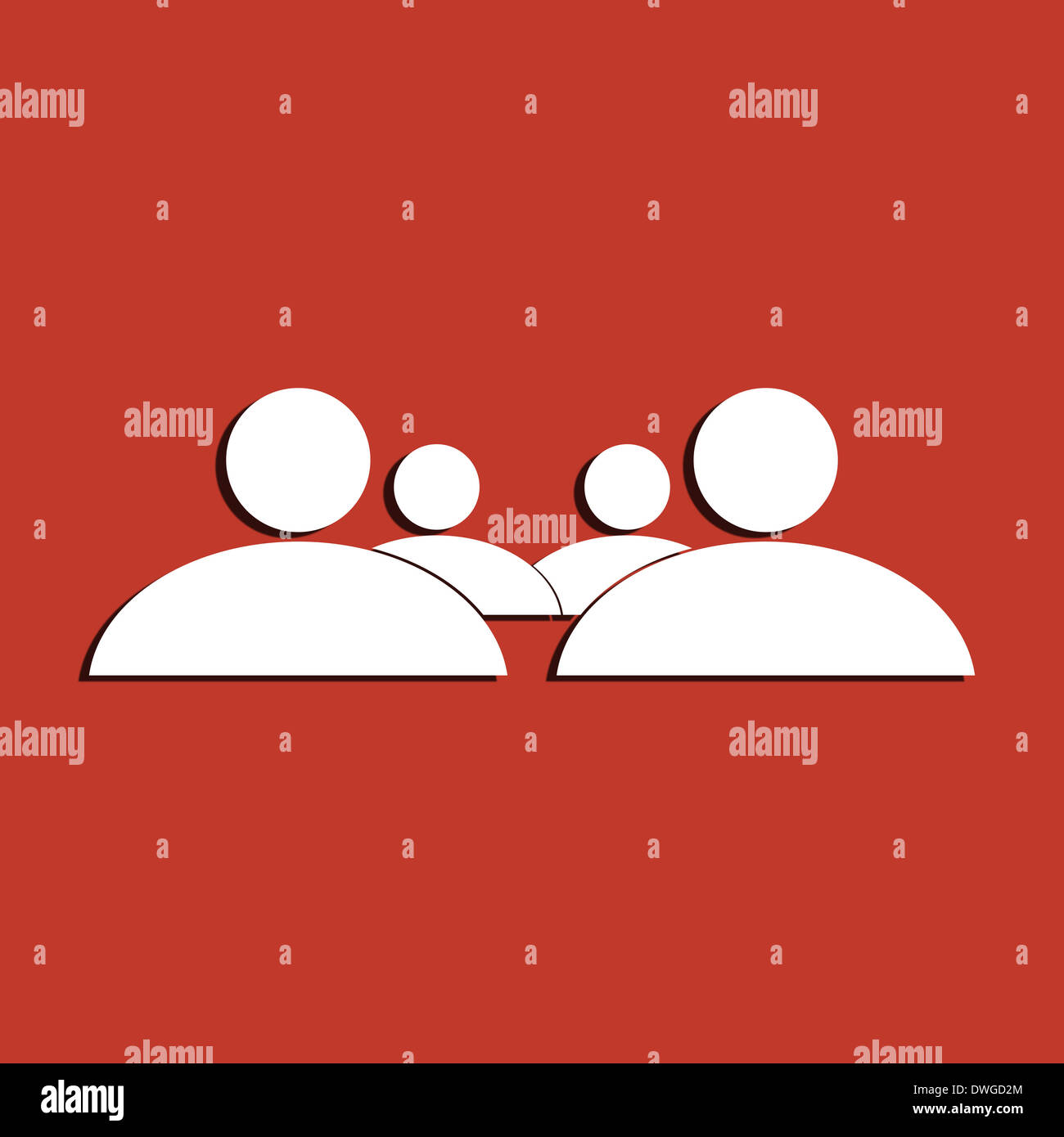 Family symbol. Flat design element Stock Photo - Alamy