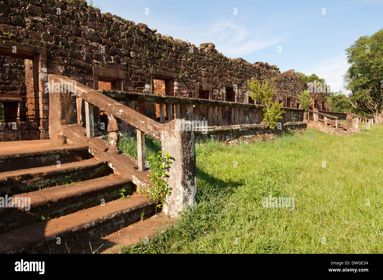 Ruins of Jesuit reduction, San Ignacio Mini Stock Photo - Alamy