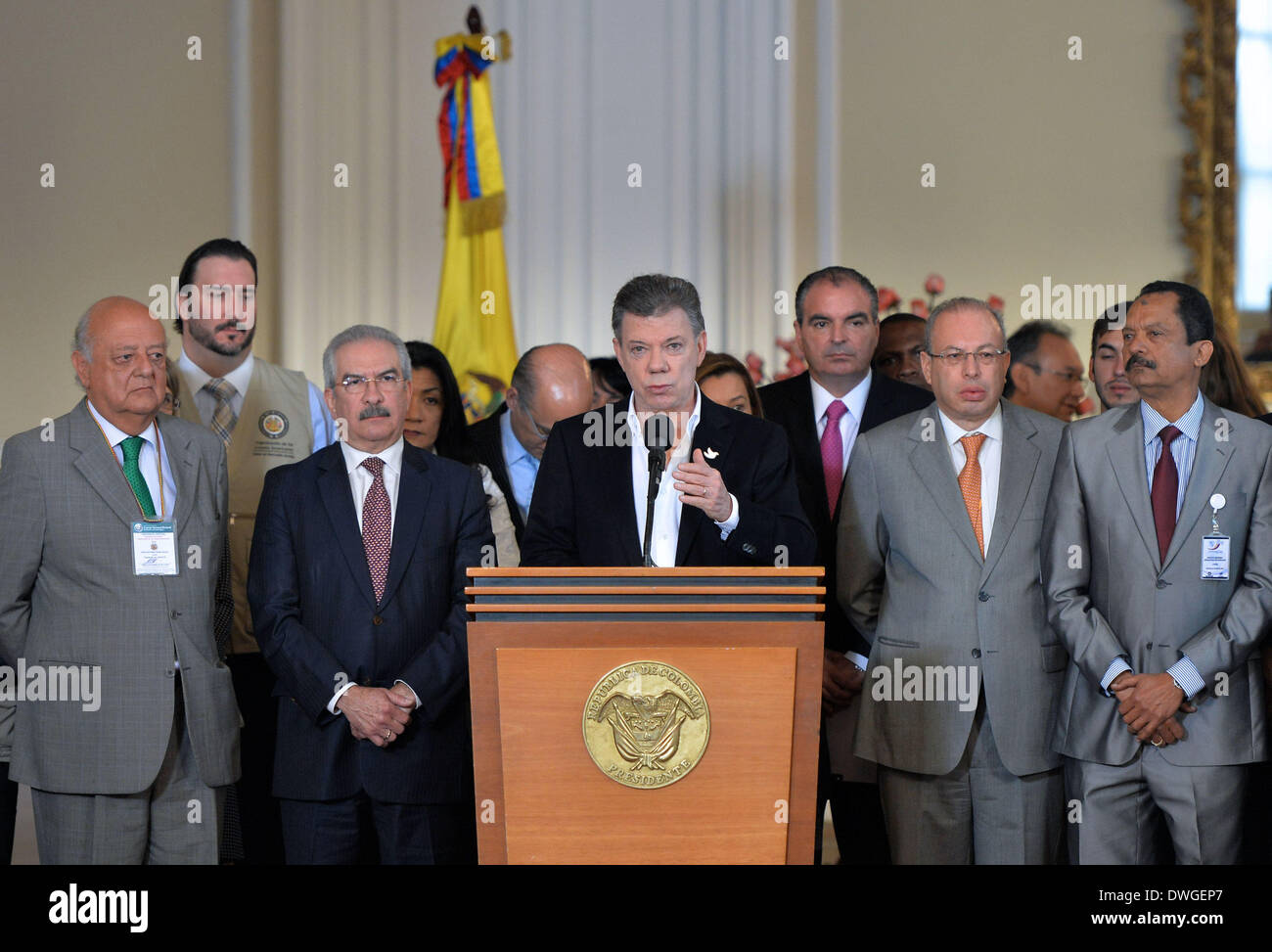 Bogota, Colombia. 7th Mar, 2014. Image provided by Colombia's ...