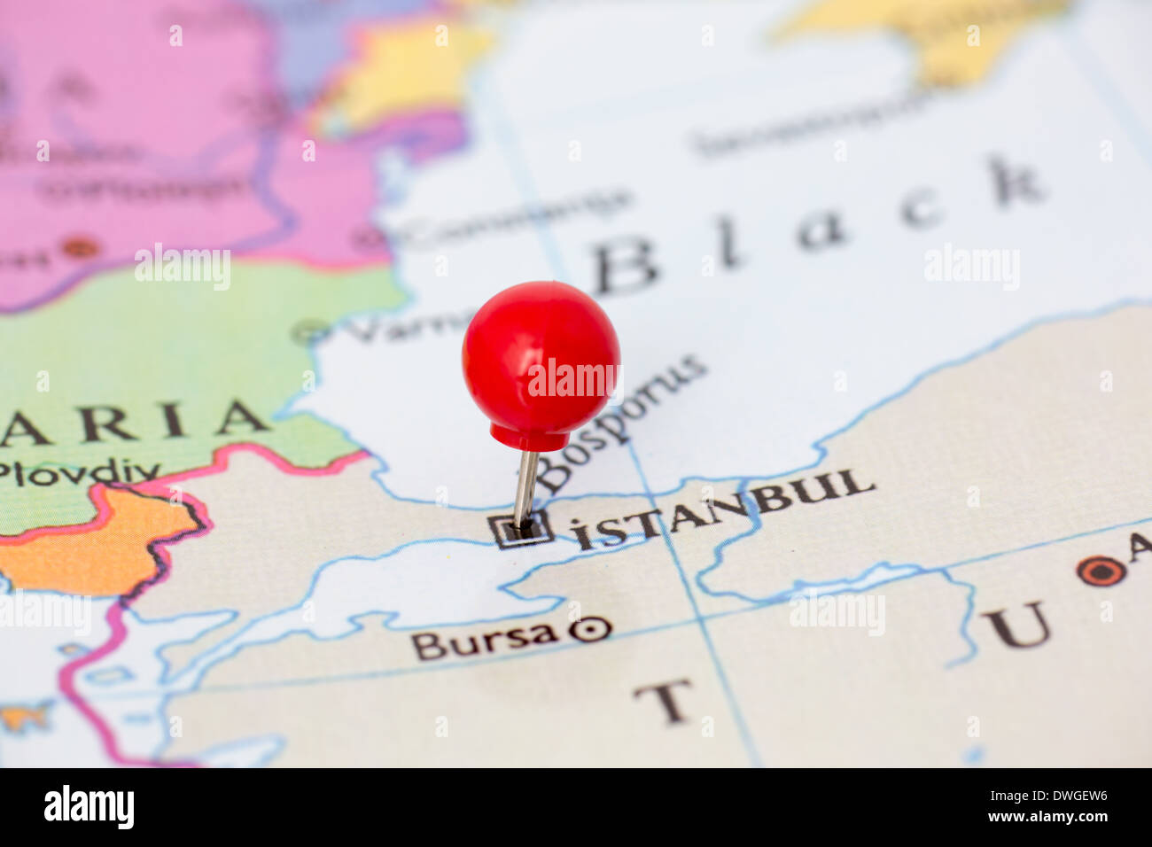 Istanbul city map hi-res stock photography and images - Alamy